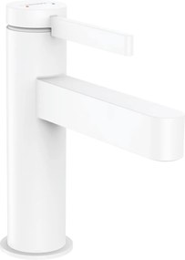 Hansgrohe Finoris, umyvadlová baterie 100, s výpustí Push-Open, EcoSmart, bílá matná, 76010700