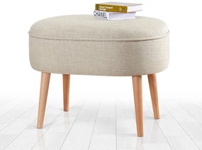 Atelier del Sofa Taburet Timoon - Cream, Krémová