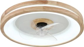 Globo 03650 - LED Stropní svítidlo s ventilátorem GATIAN LED/30W/230V hnědá + DO