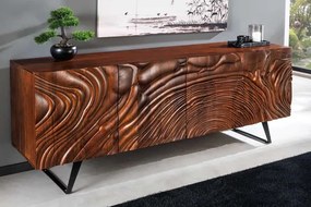 Luxusní 3D komoda Cove z akáciového masivu 175cm