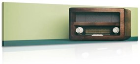 Obraz retro rádio - 150x50 cm