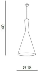 Designový lustr Vita bílé/zlaté