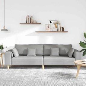 Pohovka Oblačno šedá 250 x 77 x 76 cm textil 3335151