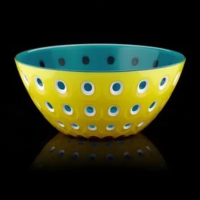Guzzini LE MURRINE žlutá, bílá, tyrkysová / Mísa / 20 cm / Akrylát