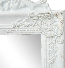Volně stojící zrcadlo barokní styl 160 x 40 cm bílé 243691