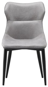 Kondela Jídelní židle, světle šedá/tmavě šedá/černá, TABITA