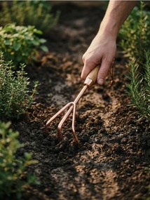Sinsay - Ruční zahradní vidličky - pastelová růžová