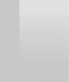 vidaXL 2dílný set koupelnového nábytku dřevotříska [804783] Barva: šedá s vysokým leskem