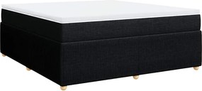 Box spring postel s matrací černá 180x200 cm textil 3285590