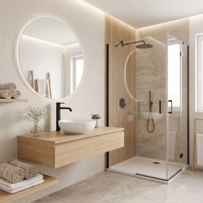 Rea Rivo, vysoká umyvadlová baterie h-280, černá matná, REA-B9320