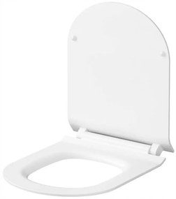 Cersanit City Oval CleanOn, závěsná wc mísa + toaletní sedátko s pomalým zavíráním z duroplastu, K701-104