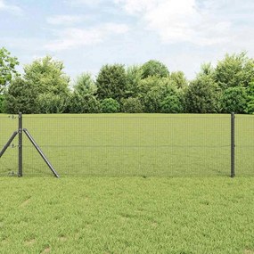 Zemní upevnění svařované drátěné ploty 100 x 0,4 m Šedá 3351893