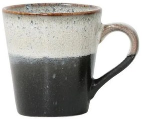 Černý retro hrnek na kávu Espresso 70s rock - Ø5,8*8cm / 80ml