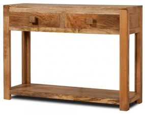 Indický nábytek - Konzolový stůl Hina 110x76x35 z mangového dřeva Mango natural