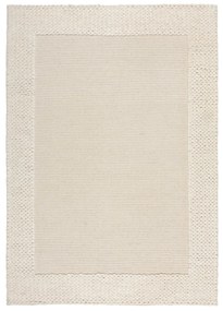 Flair Rugs, Kusový koberec Rue Plait Natural, 160x230, bílá, ložnice