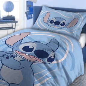 Povleceni Disney Lilo and Stitch  modré do postýlky 135x100cm+40x60cm Faro