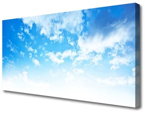 Obraz na plátně Nebe Mraky Krajina 100x50 cm