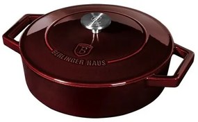 Berlinger Haus Litinový hrnec s poklicí Burgundy Line, 26 cm