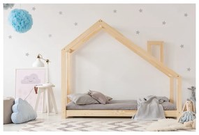 Domečková postel z borovicového dřeva Adeko Mila DMS, 120 x 200 cm