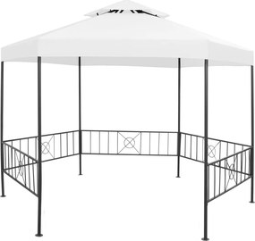 Zahradní altán 323 x 275 x 265 cm bílý 180 g/m² 312233