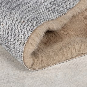 Flair Rugs, Kusový koberec Waffle Faux Fur Taupe, 180x290, hnědá, ložnice