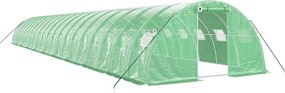 Skleník s ocelovým rámem zelený 80 m² 20 x 4 x 2 m 3188069