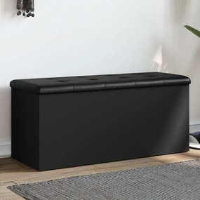 vidaXL Úložná lavice černá 102 x 42 x 45 cm kompozitní dřevo