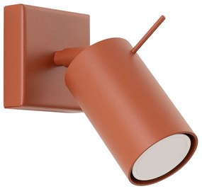 Bodové svítidlo Ring, 1x oranžové kovové stínítko, (možnost polohování)