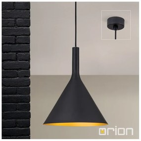 Orion HL6-1628 Závěsné svítidlo GUNDA zlato-černé 25cm