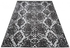 Kusový koberec CHEAP  DB63A Hadí kůže černý Rozměr: 140x200 cm