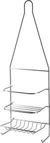 Koupelnová polička CARL SILVER 15x46 cm stříbrná