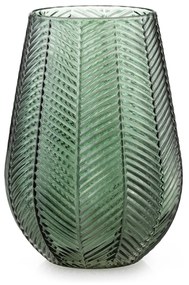 Dekorativní skleněná váza Lahvově zelená VIVIANE