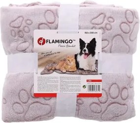 Flamingo Lalia Fleecová deka packy růžová 200x150cm
