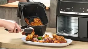 Bosch MAFD440B7 černá / Horkovzdušná fritéza / 2500 W / 9 l / duální /