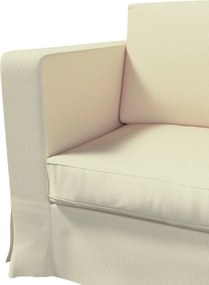 Potah na pohovku IKEA  Karlanda 3-místná nerozkládací, dlouhý barva krémová látka lesklé, pletený vzor