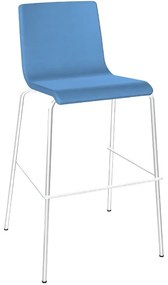 OnaDnes -20% Narbutas Modrá čalouněná barová židle MOON 77 cm