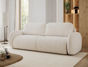 Rozkládací pohovka Avuela s úložným prostorem, bílý ženil