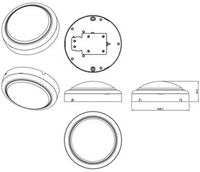 Philips - LED Nástěnné svítidlo PROJECTLINE LED/15W/230V IP65