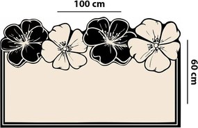 Černá/krémová koupelnová předložka 60x100 cm Morpho – Foutastic