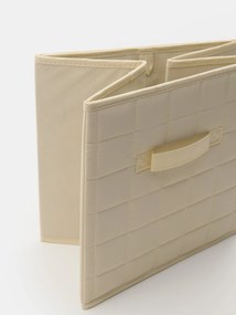 Sinsay - Skládací úložný box s prošívaným čelem - béžová