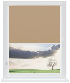 Dekodum Zatemňovací roleta v bílé kazetě, barva látky Tan Šířka (cm): 92, Výška (cm): Standardní (do 150 cm), Strana mechanismu: Levá
