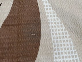 Písecké lůžkoviny Krepový povlak na polštář 70x90 - Šachy oranžové II.jakost Zapínání: zip
