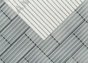 Breno Koupelnová pěnová předložka SOFTY-TEX 79914.5 šedá dlažba, šíře 130 cm, Šedá
