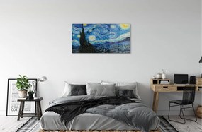 Obraz na skle Art hvězdné noci 120x60 cm