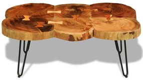 Konferenční stolek 35 cm 6 dřevěných koláčů sheeshamové dřevo - Default Title