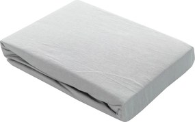 Jersey prostěradlo s gumou Jerry 90x200cm light grey