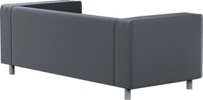 Potah na pohovku IKEA  Klippan 2-místná barva šedá látka sametová