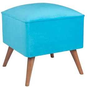 Atelier del Sofa Taburet New Bern - Turquoise, Tyrkysová