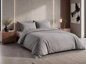 Krepové povlečení DENYX BLEND šedé, hotelová kapsa Rozměr povlečení: 70 x 90 cm | 140 x 200 cm