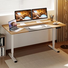 Costway Elektrický stojánek výškově nastavitelný stůl ergonomický stojánek